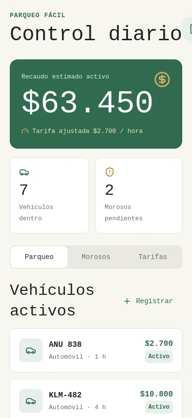 Parqueo Fácil