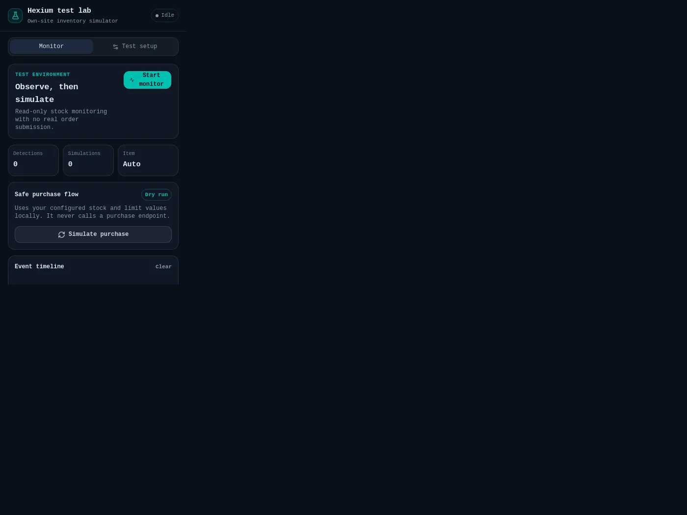 Hexium Item Sniper