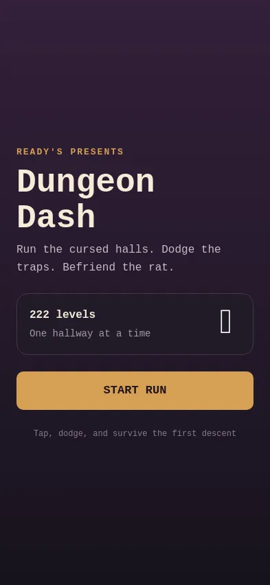 Ready's Dungeon Dash