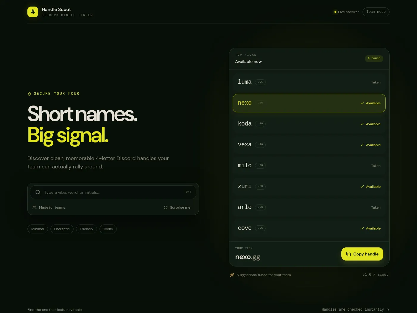 Discord Handle Finder