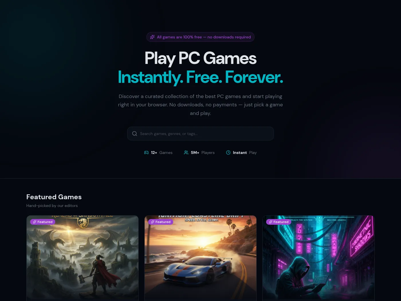 FreePlay Games Portal