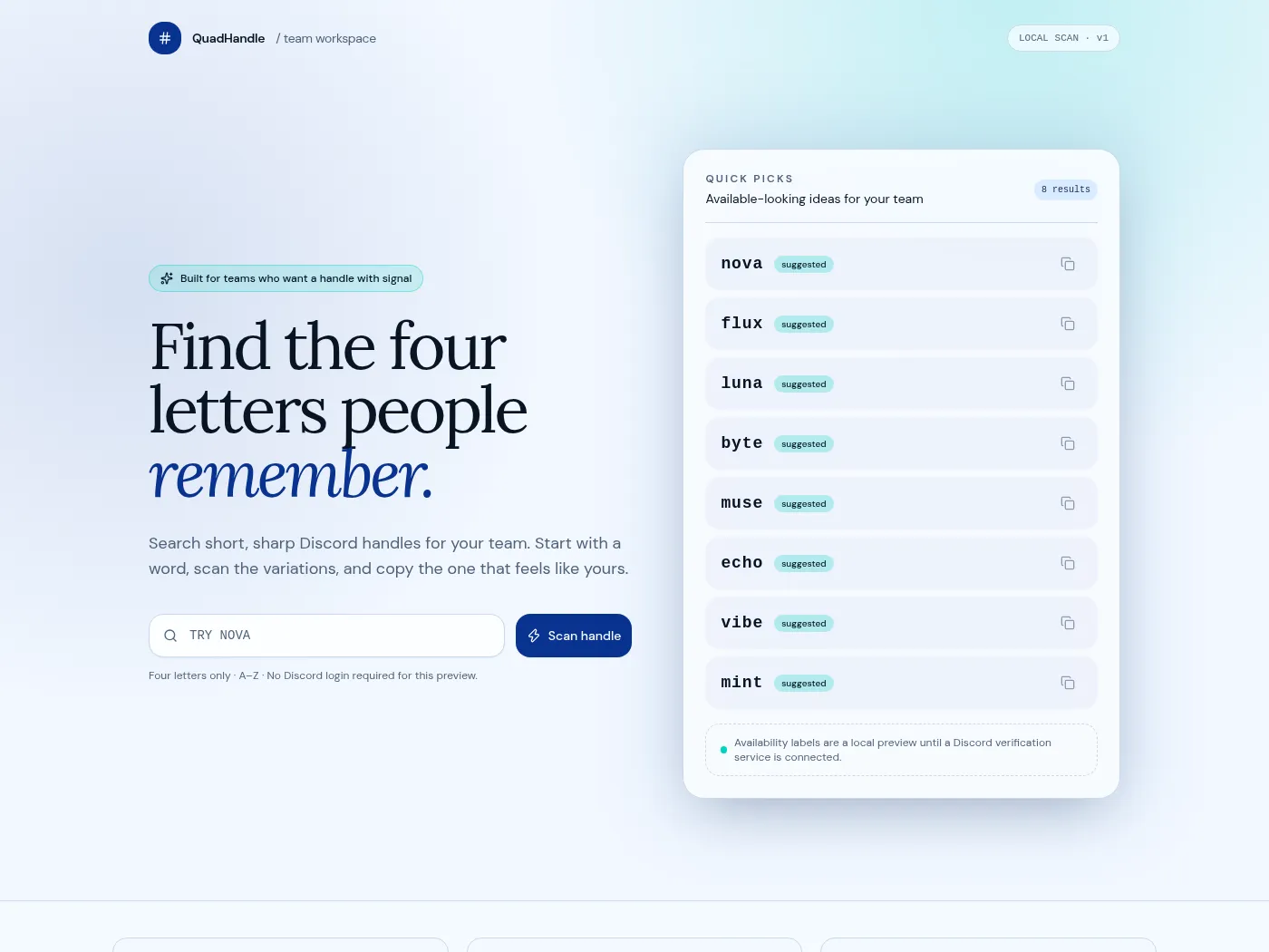 QuadHandle Finder