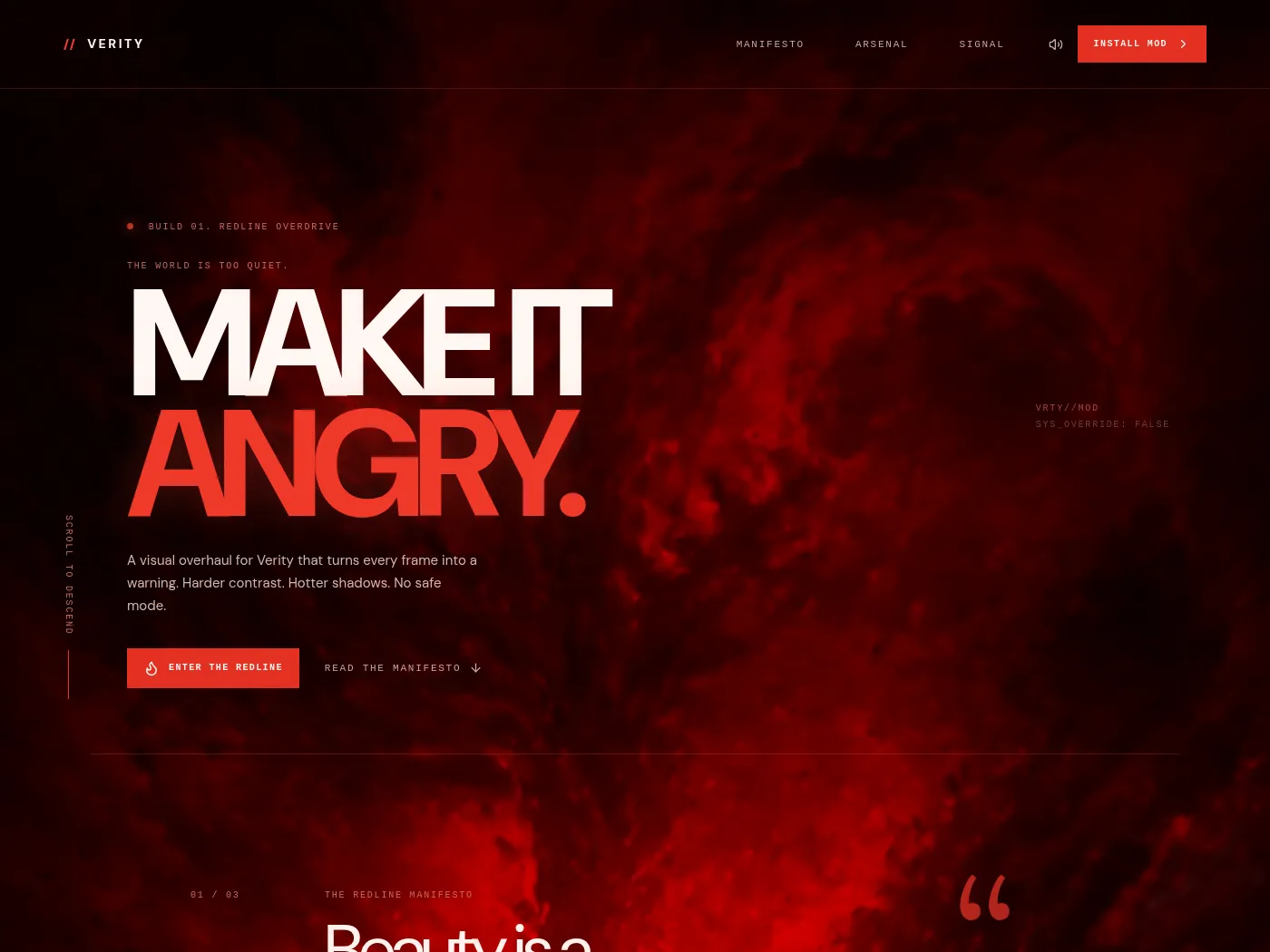 Angry Red Verity Mod