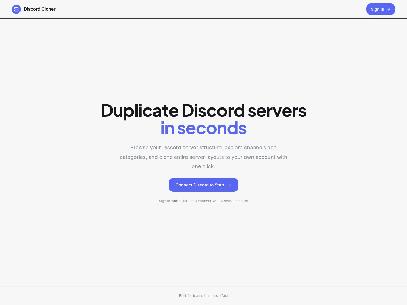 Discord Server Cloner