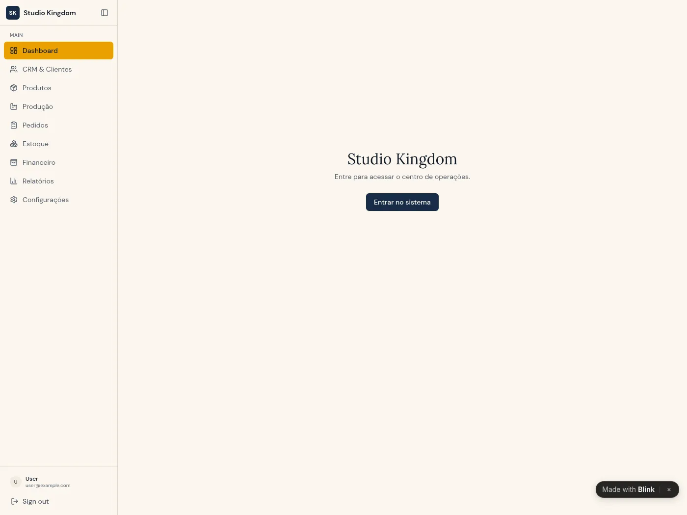 Studio Kingdom ERP Suite