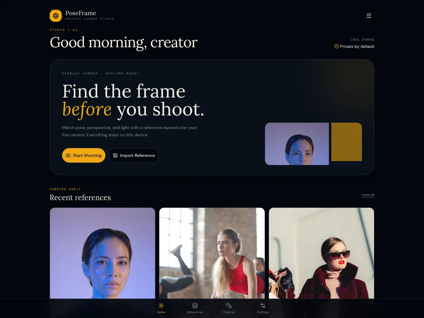 PoseFrame Camera Overlay Pro