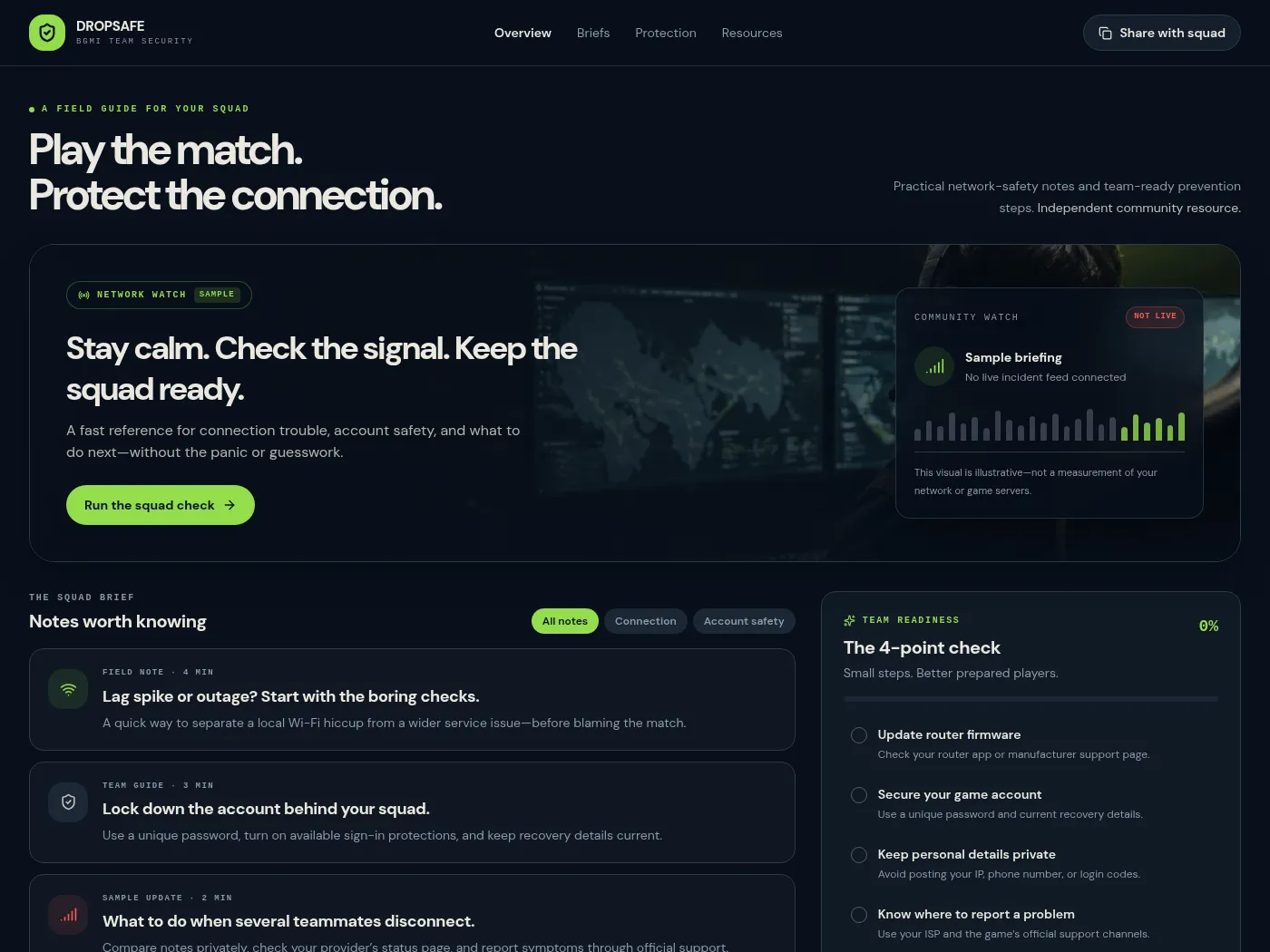 BGMI DDoS Info Hub
