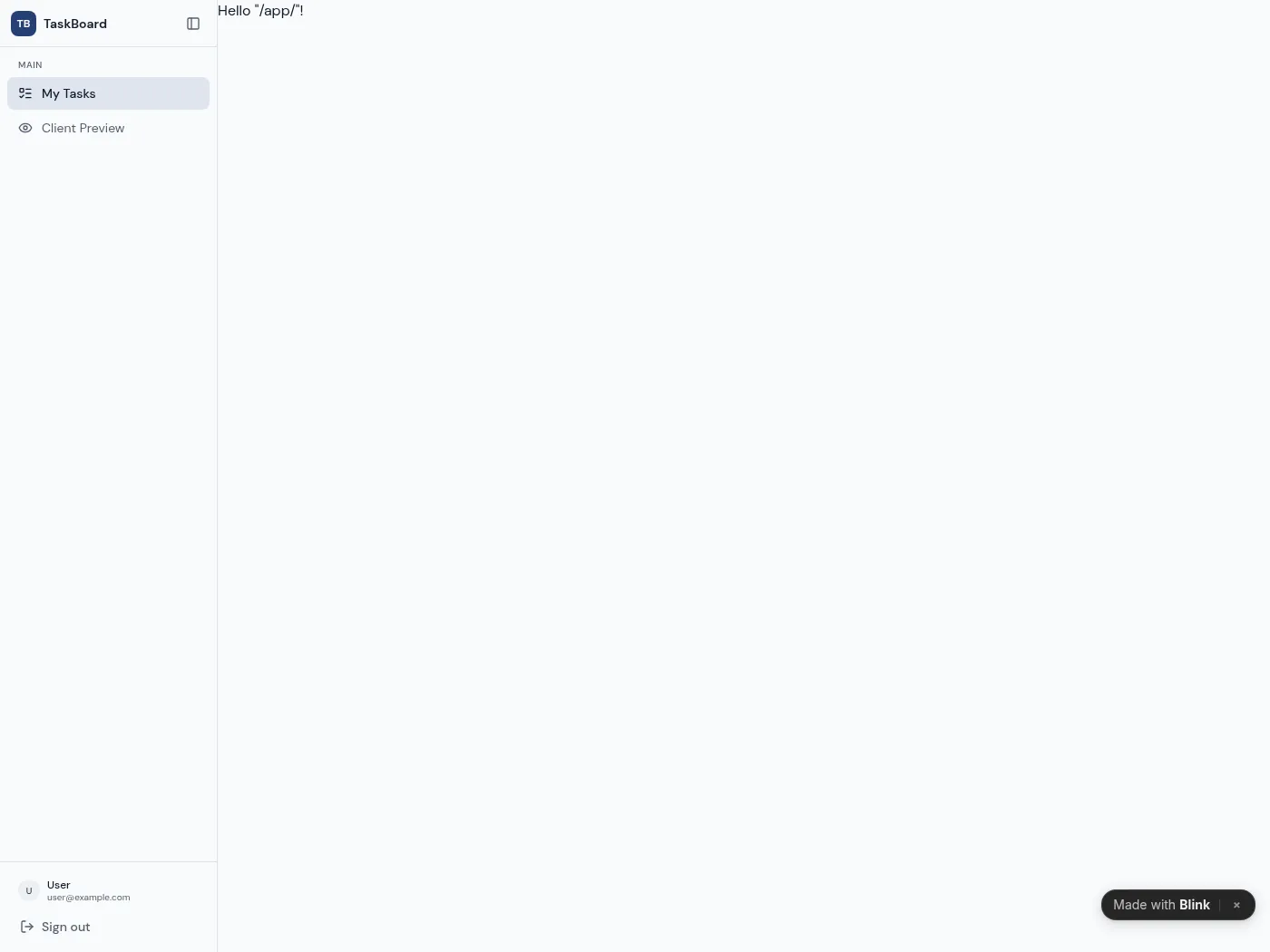 Client Task Dashboard