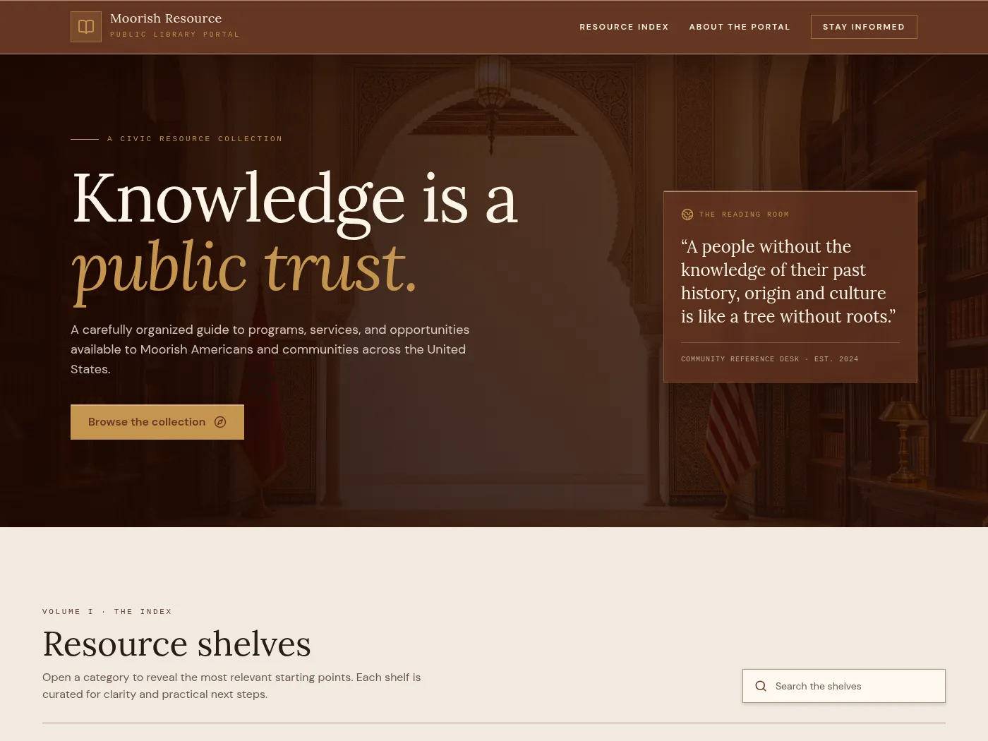 Moorish Resource Portal