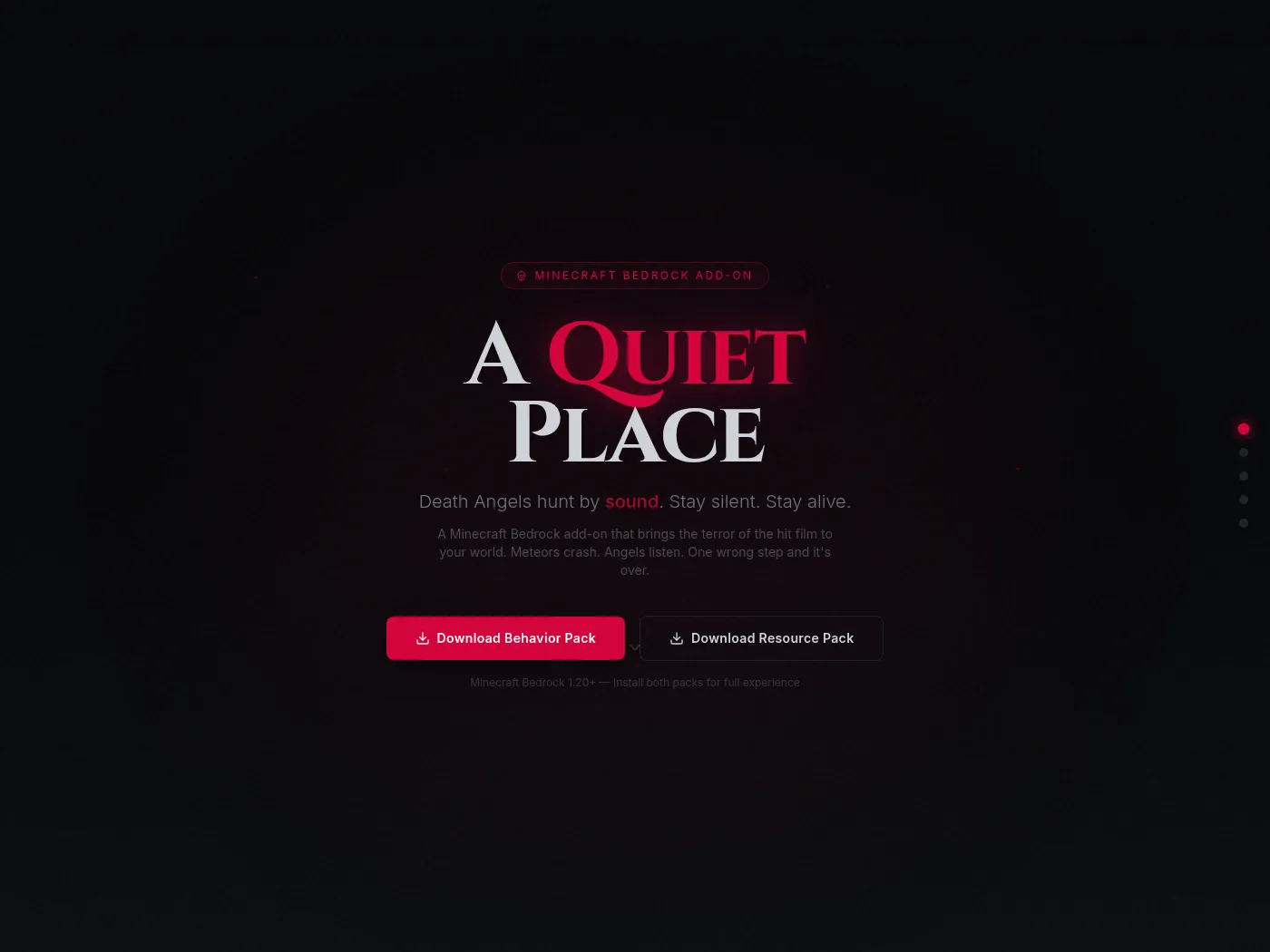 A Quiet Place MC Mod