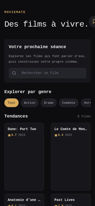 MovieMate Mobile