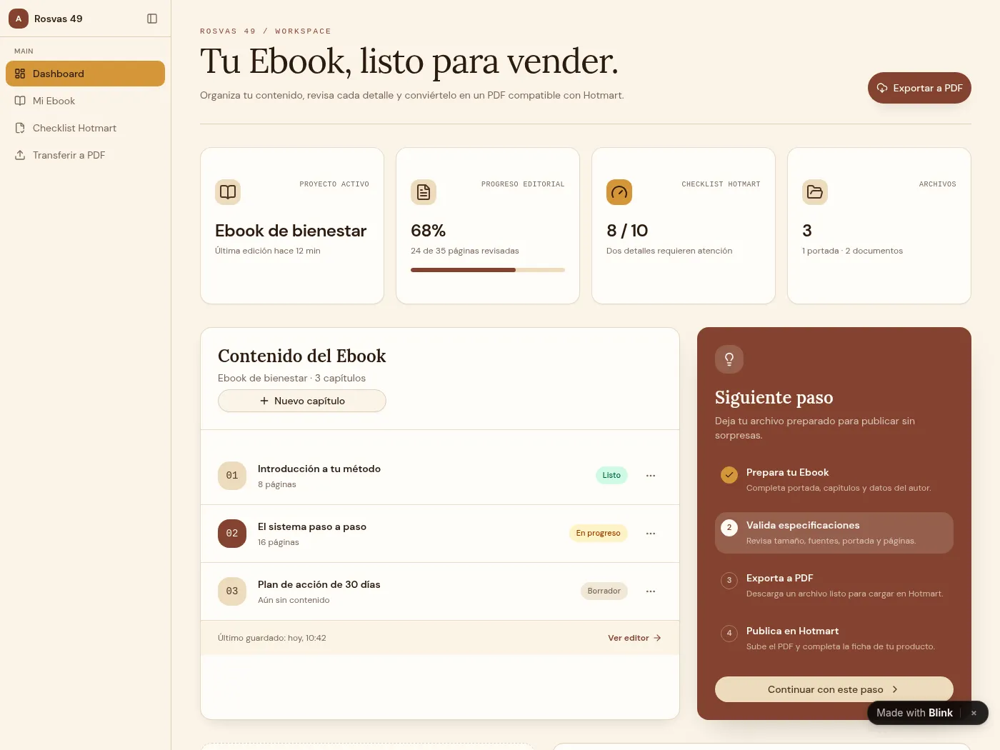 Rosvas 49 Ebook Dashboard