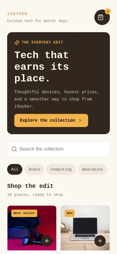 iSayGer Mobile Store