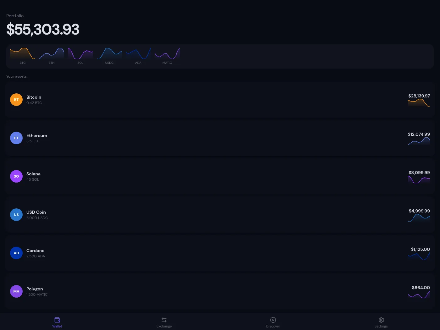 Exodus Wallet Simulator