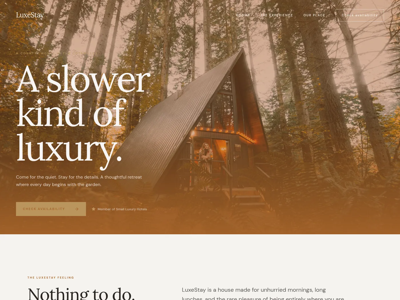 LuxeStay Hotel Site