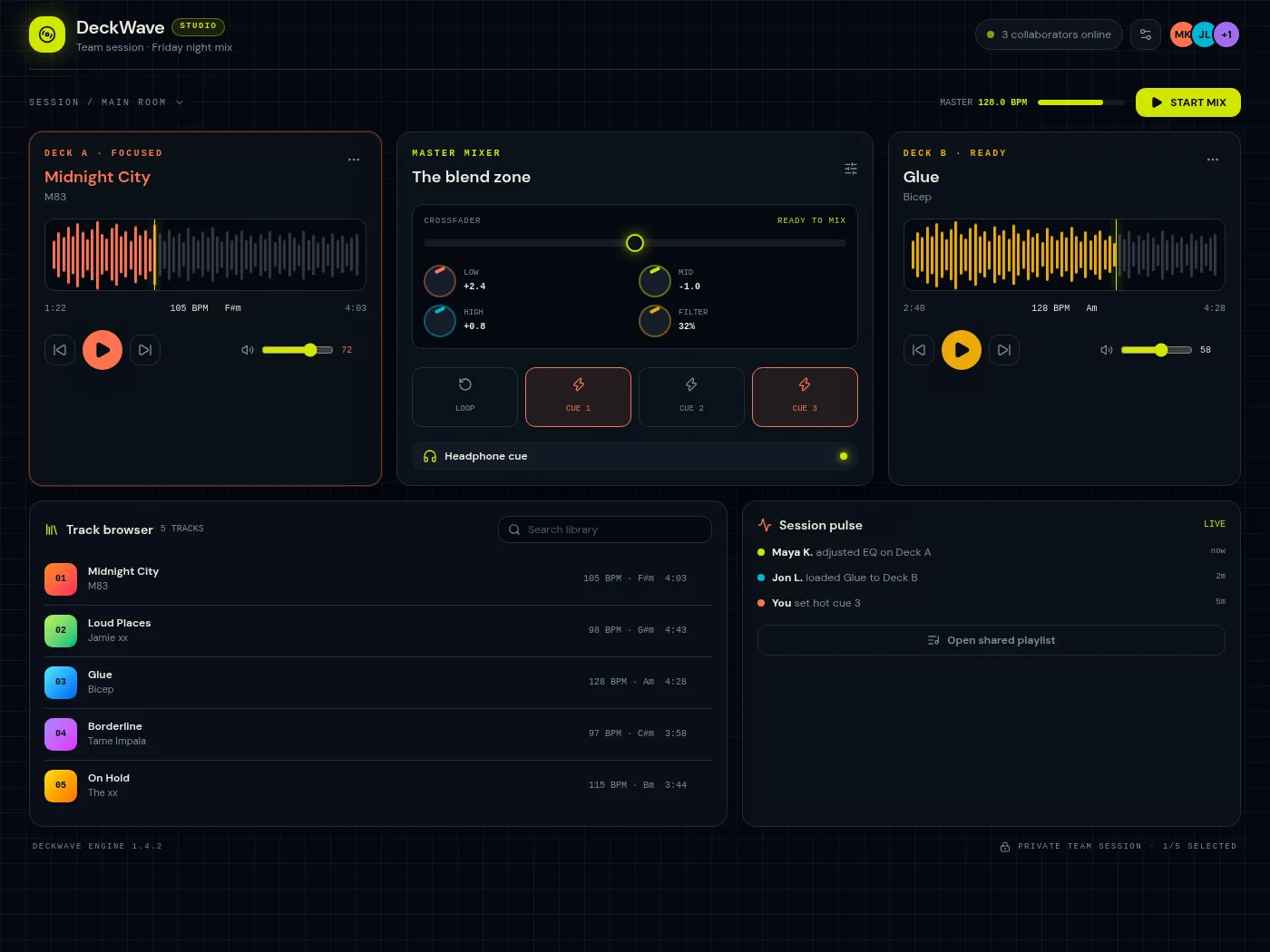 DeckWave DJ Simulator