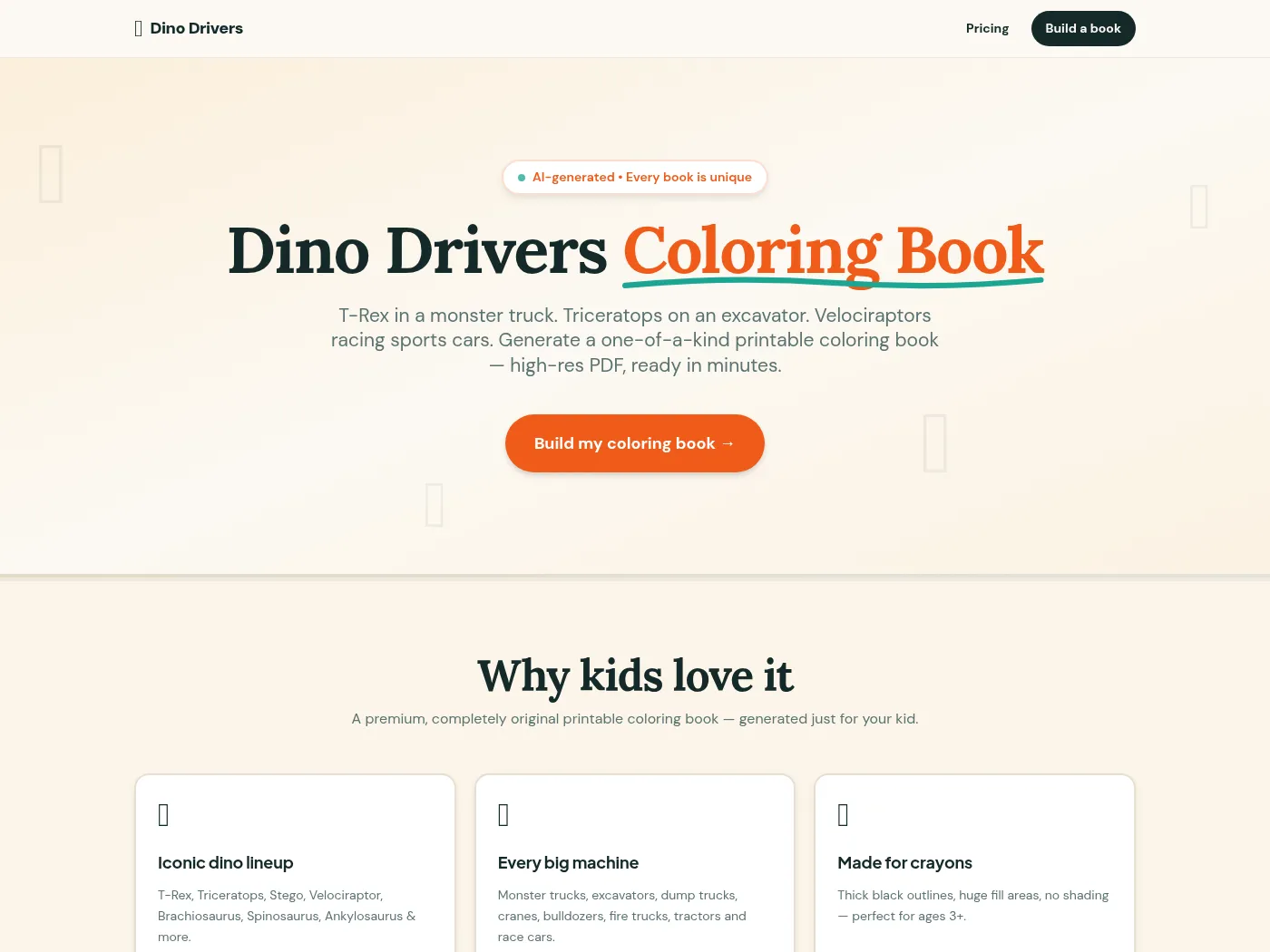 Dino Drivers Coloring Book