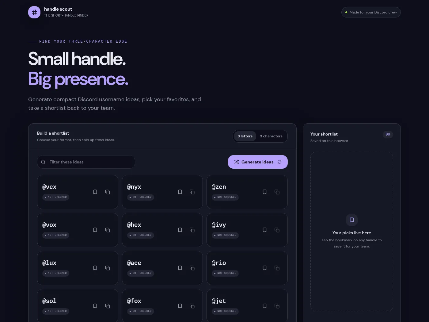 Discord Handle Hunter