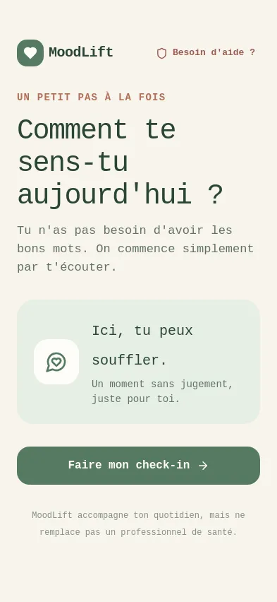 MoodLift Mobile App