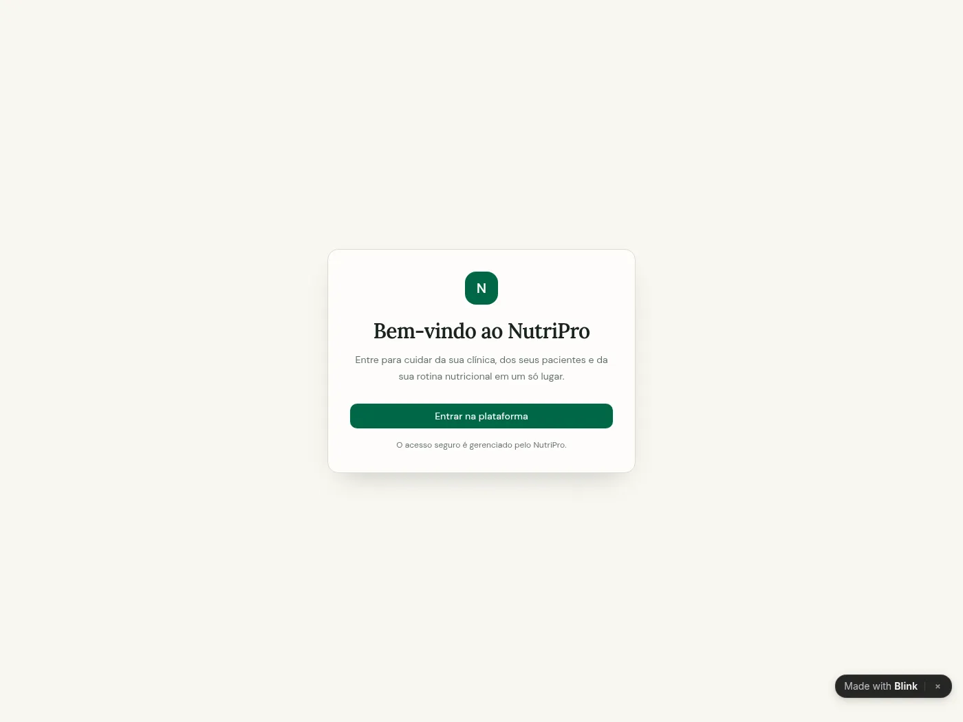 NutriPro SaaS Platform