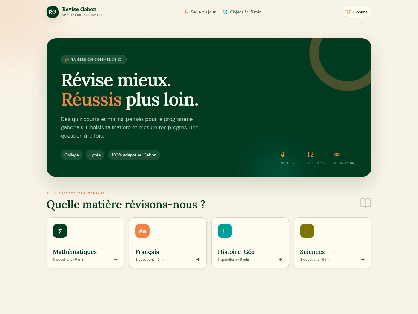 Révise Gabon