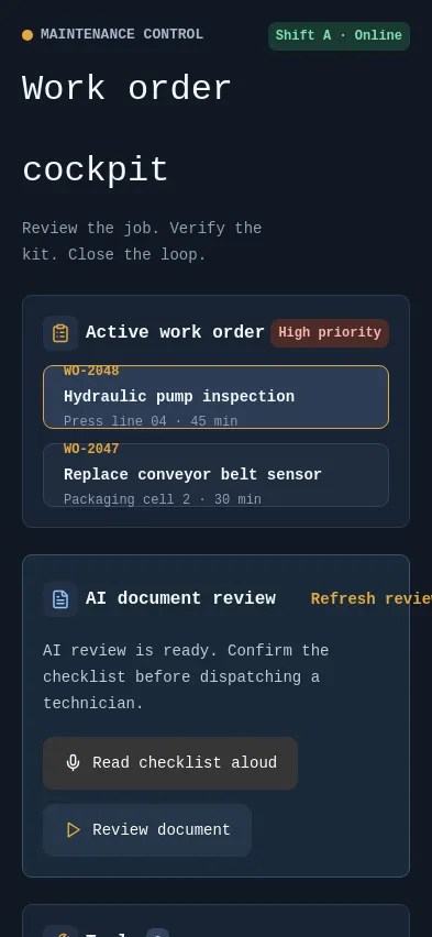 AI Maintenance Assistant