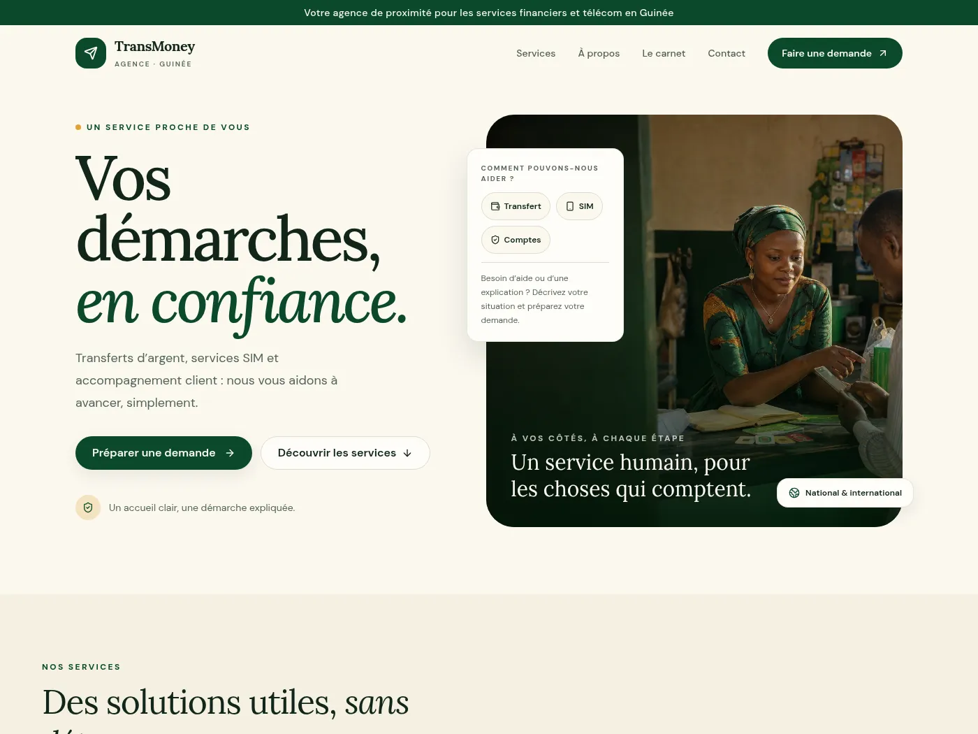 TransMoney Agency Web