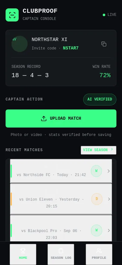 ClubProof Mobile