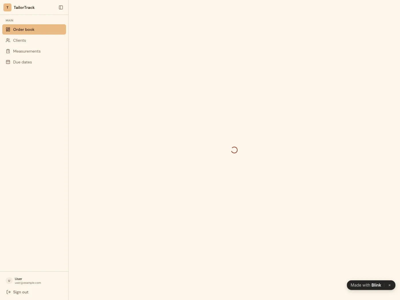 TailorTrack Manager