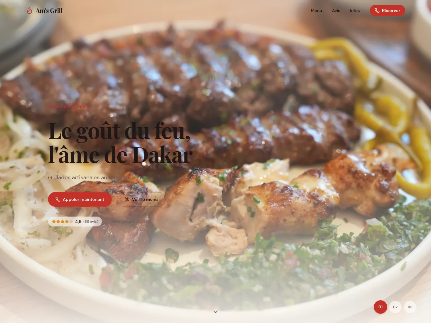 Am's Grill Web Presence