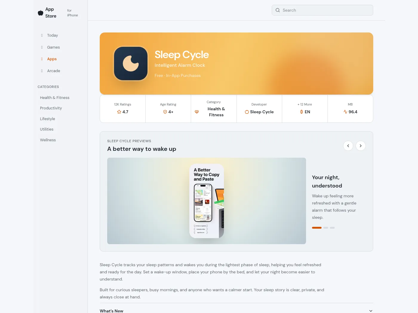 Sleep Cycle Clone