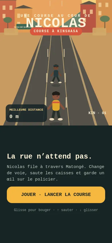 Nicolas: Kinshasa Runner