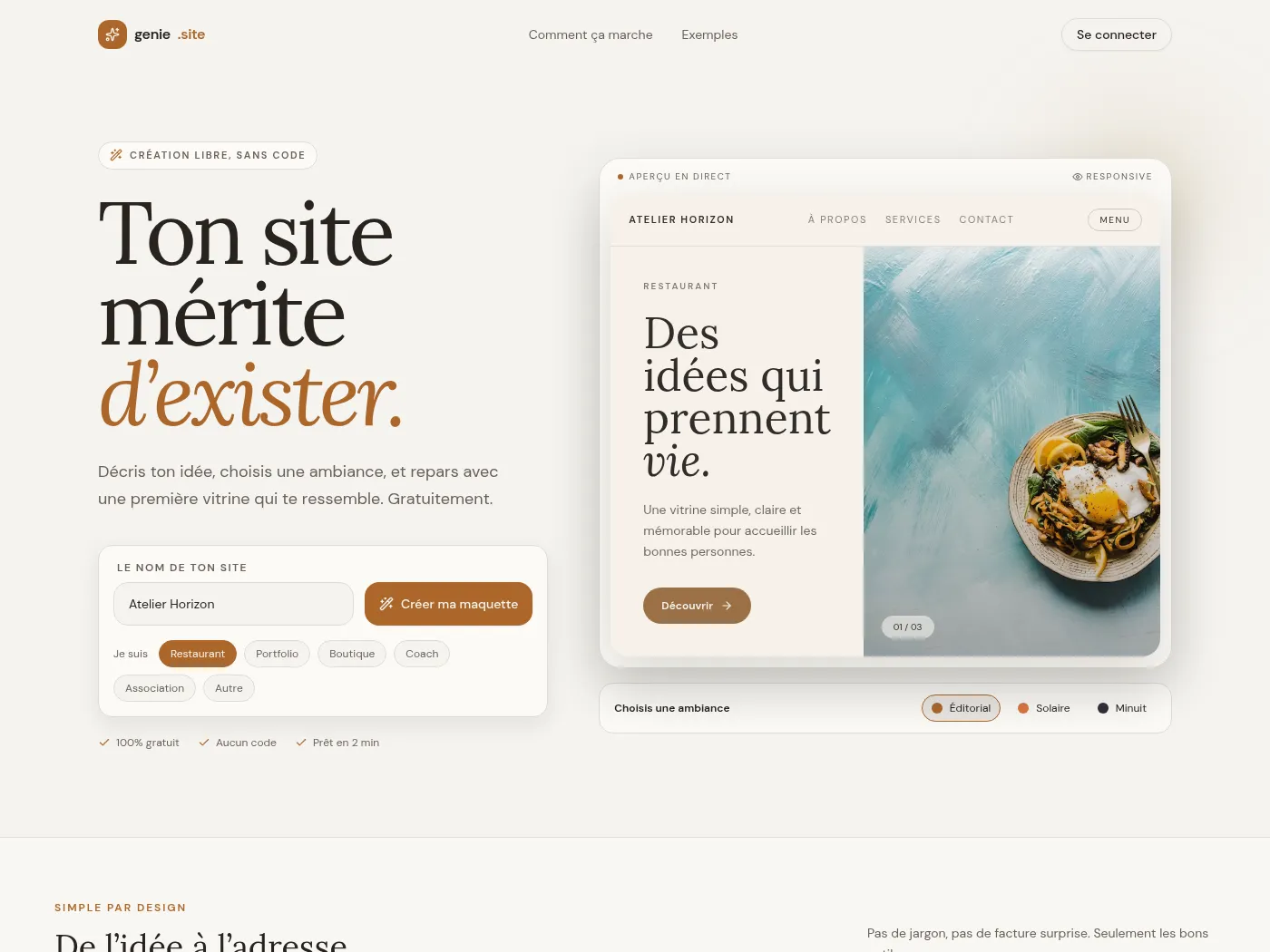 Site Builder Genie