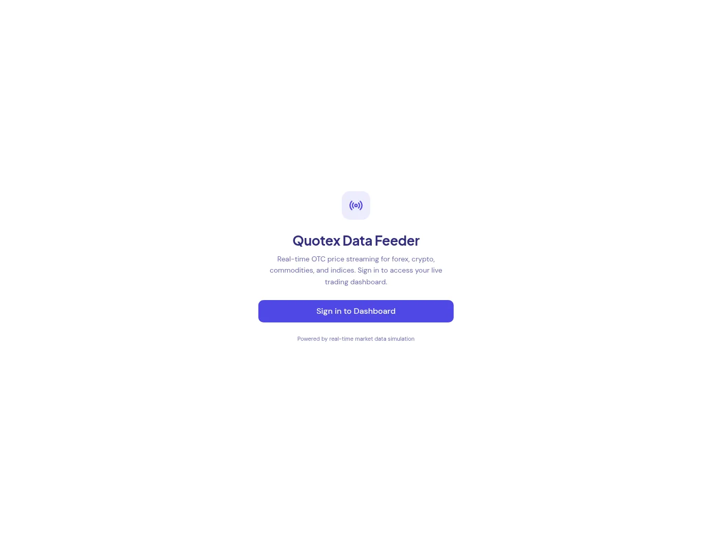 Quotex Data Feeder