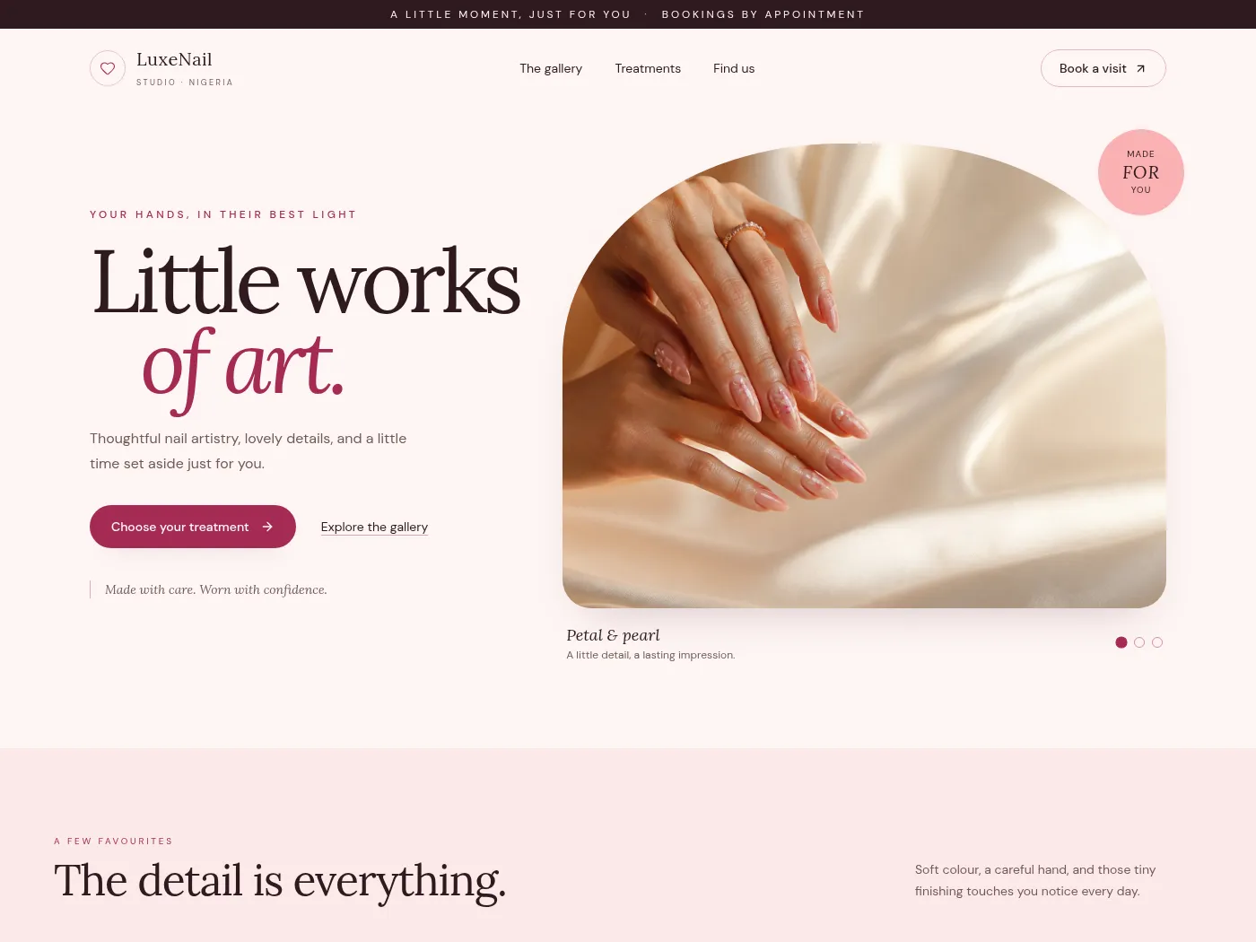 LuxeNail Gallery Site