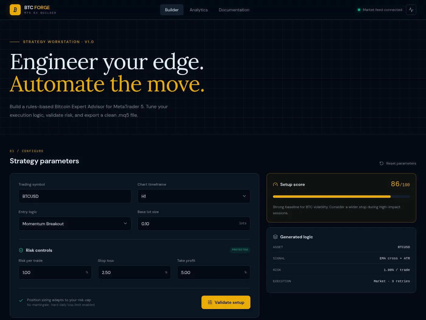 BTC MT5 EA Builder