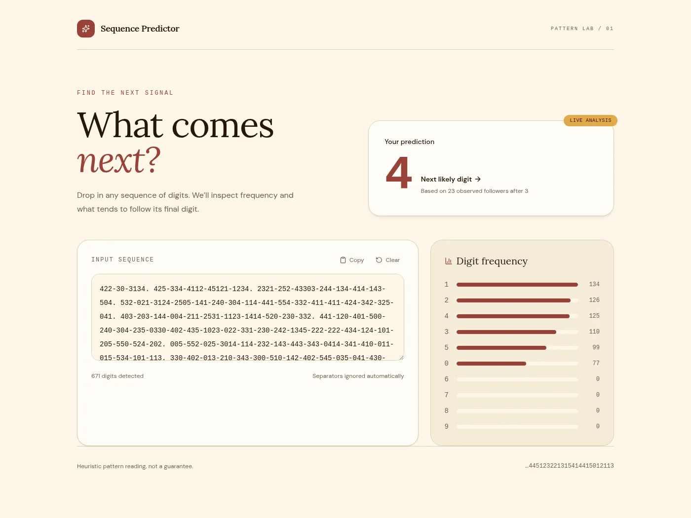 Sequence Predictor App