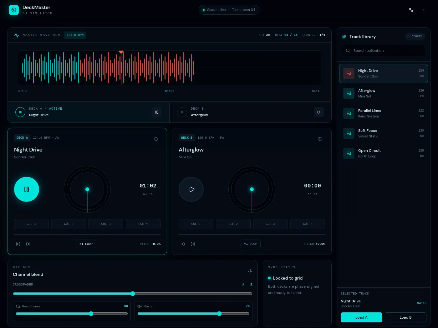 DeckMaster DJ Simulator