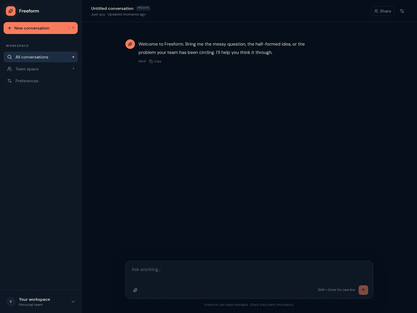 Unfiltered AI Chatbot