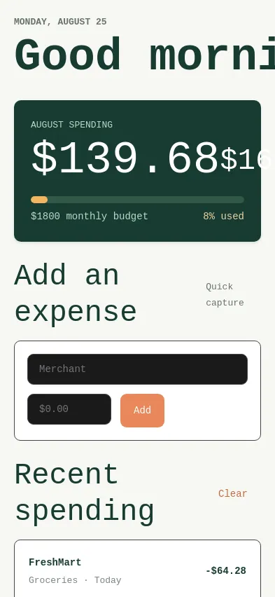 Budget Buddy App