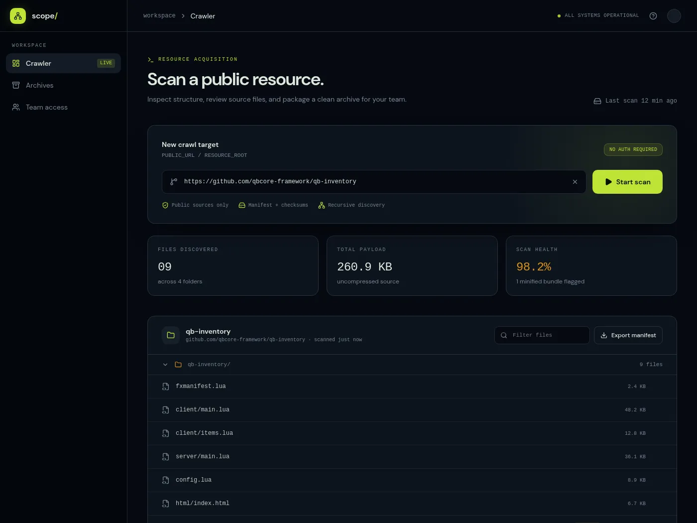FiveM Resource Crawler