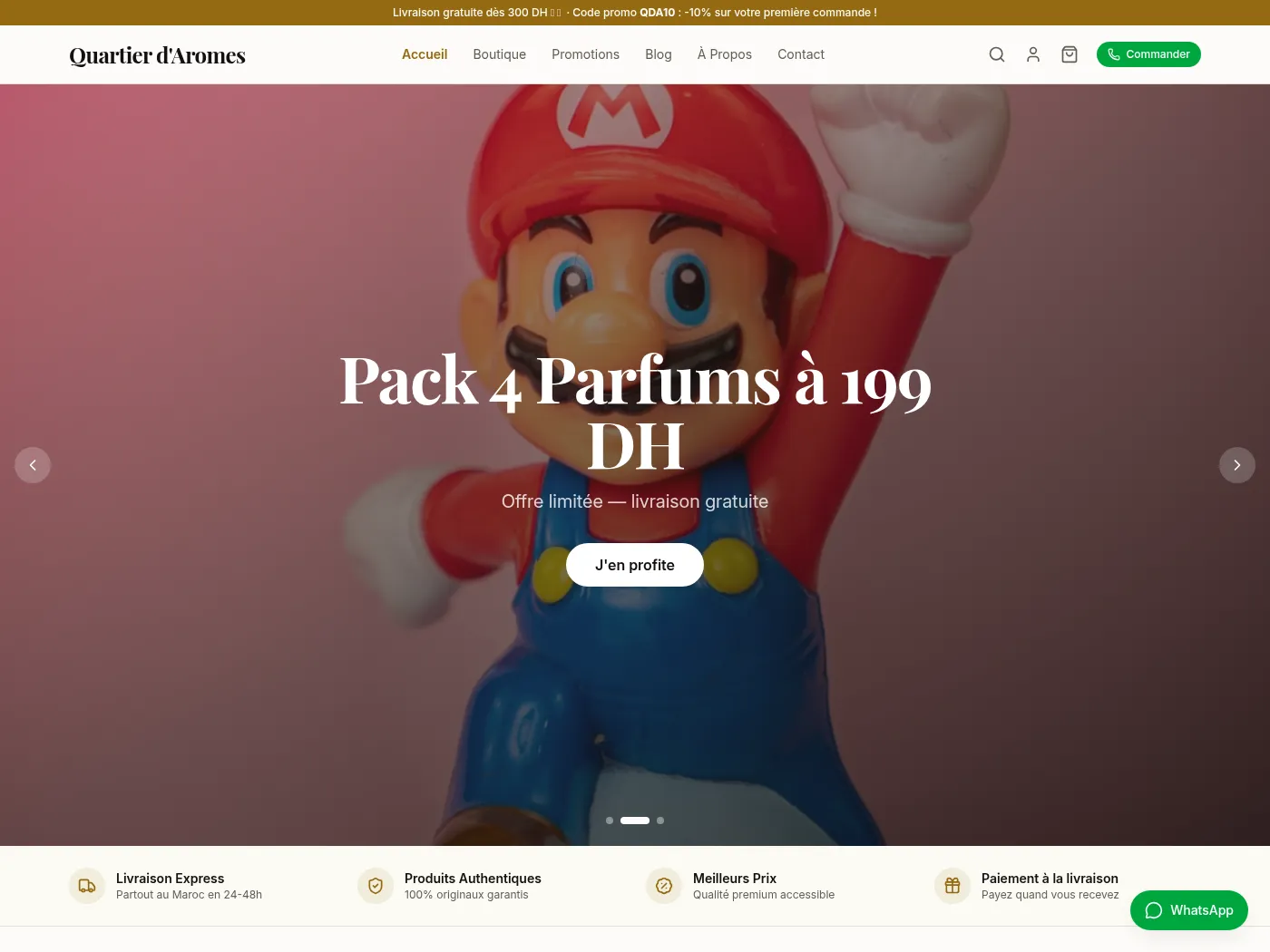 Quartier d'Aromes E-Shop