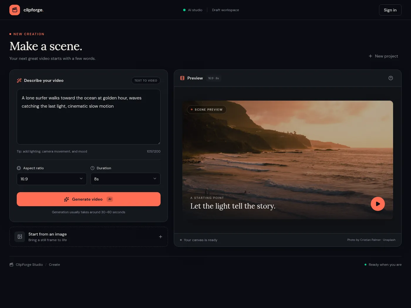 ClipForge Video Generator