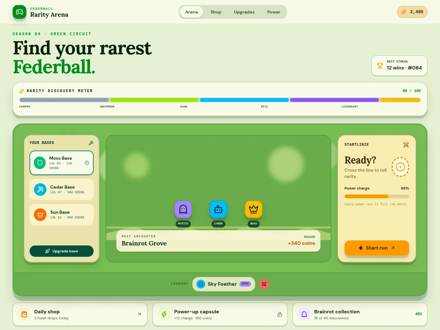 Federball Rarity Game