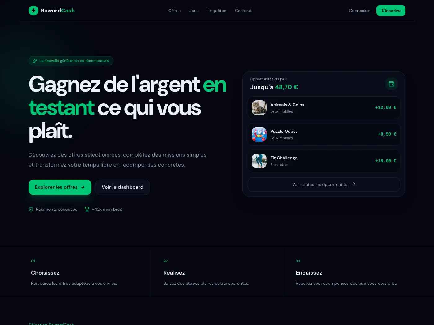 RewardCash Platform