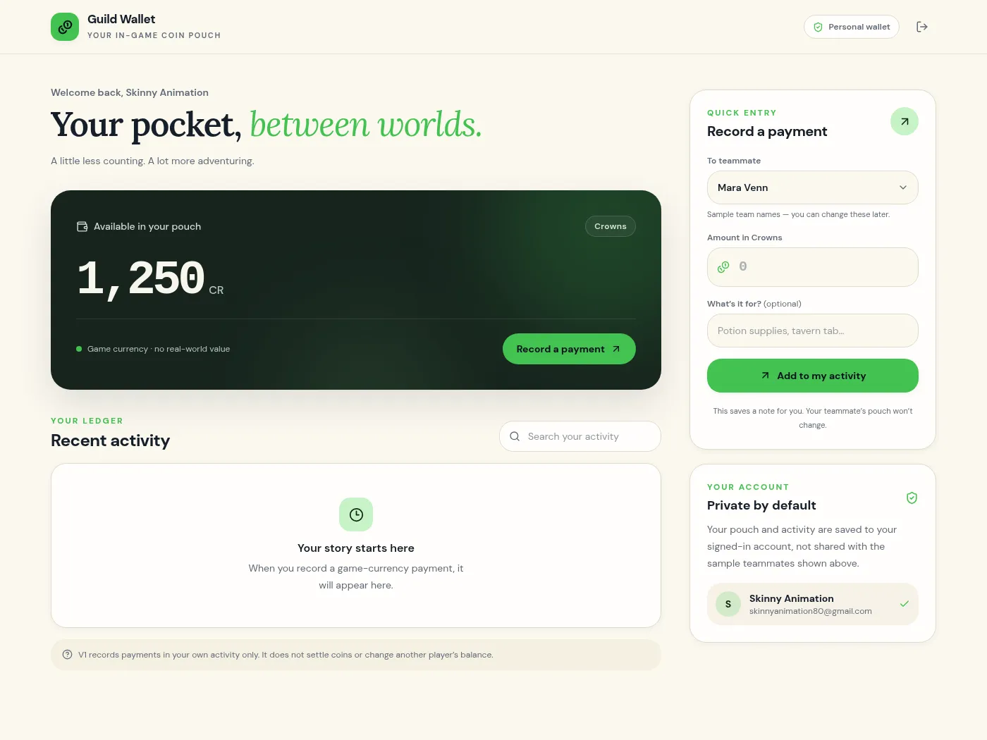 LARP Wallet Manager