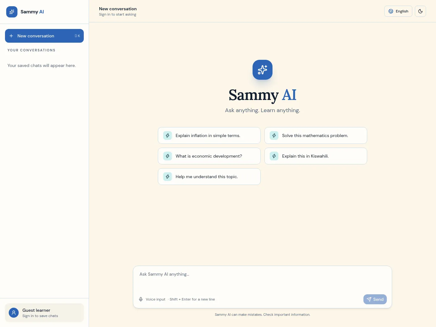 Sammy AI Assistant