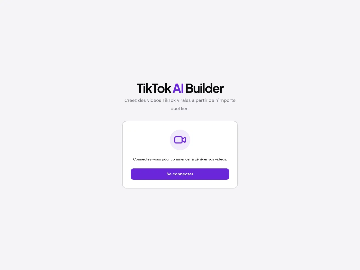 TikTok Video Builder AI
