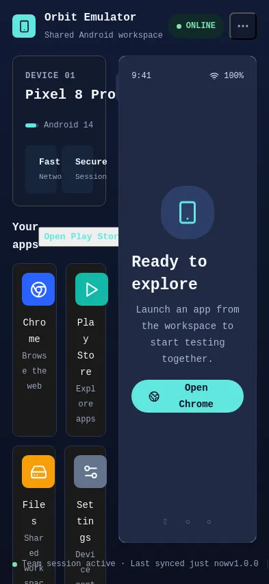 Browser Android Emulator