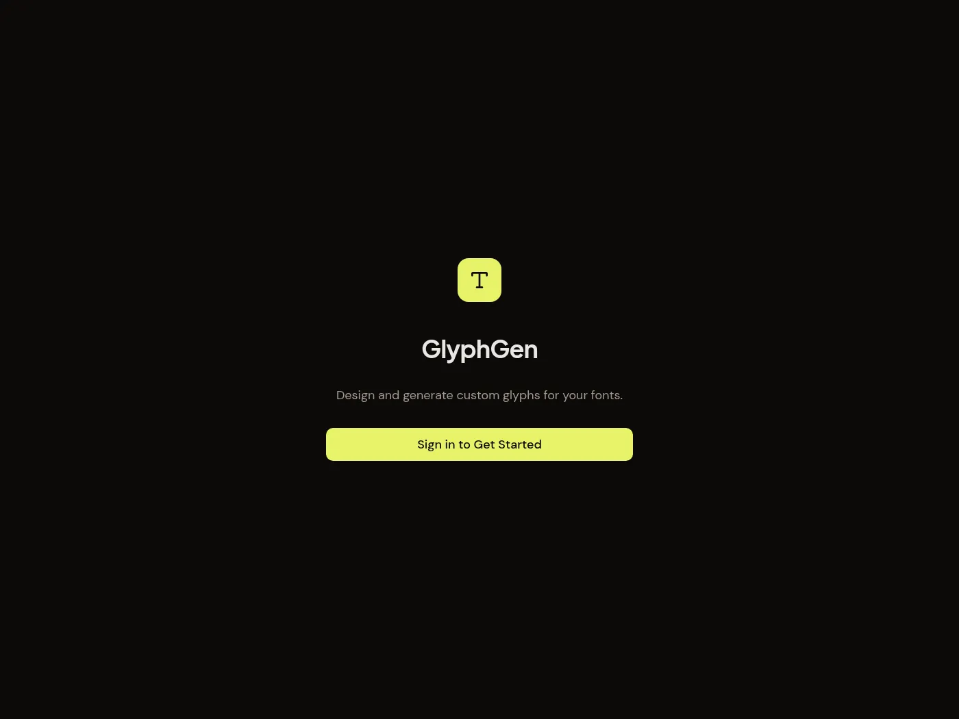 Font Glyph Generator